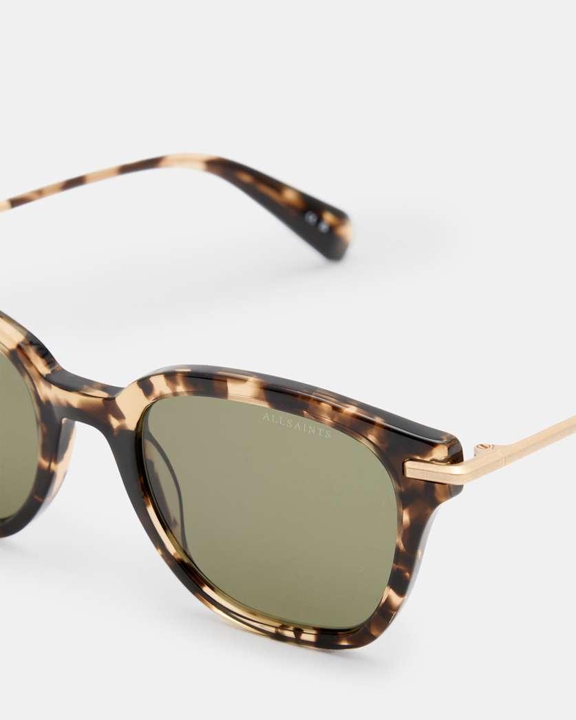 Valensi Panto Shape Sunglasses Grey/Silver | ALLSAINTS